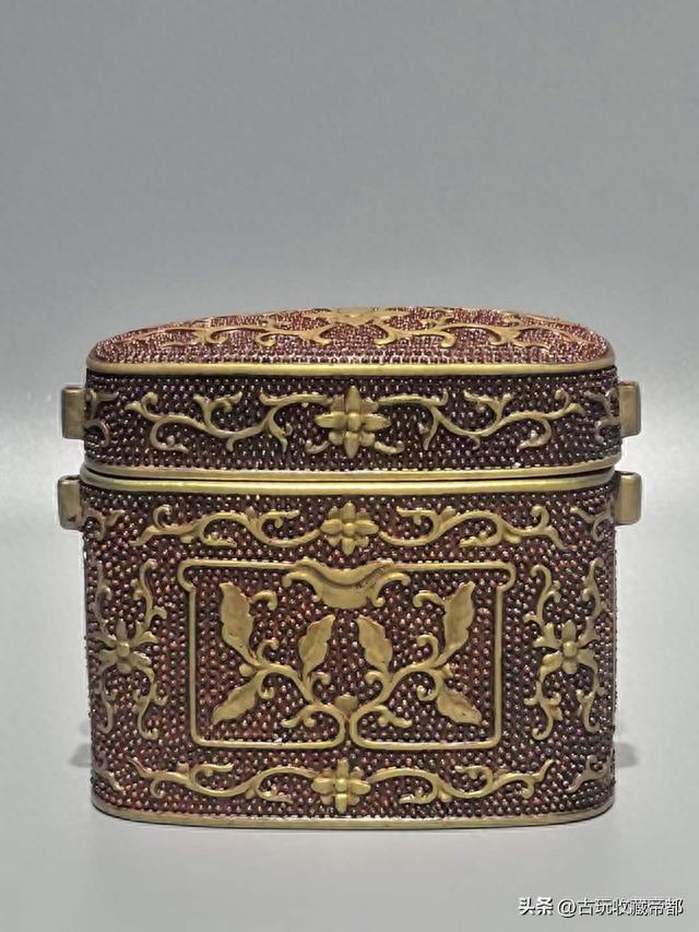 Black glaze gold fire sickle box - made during the Qianlong period of ...