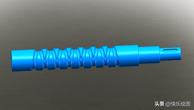 Solidworks draws the reciprocating screw, using the helix and sweep cut ...